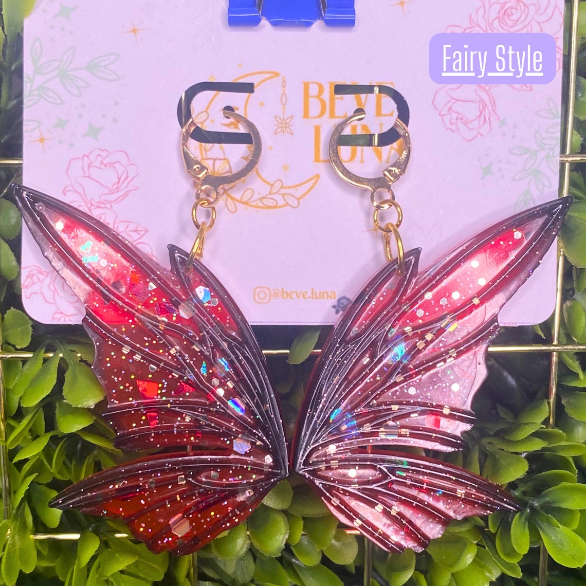 Butterfly Wing Earrings, Insect Wing Earrings, Moth Wing Earrings ...