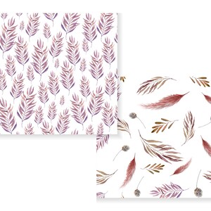 Boho Flower Digital Paper Pack Boho Flowers Seamless - Etsy