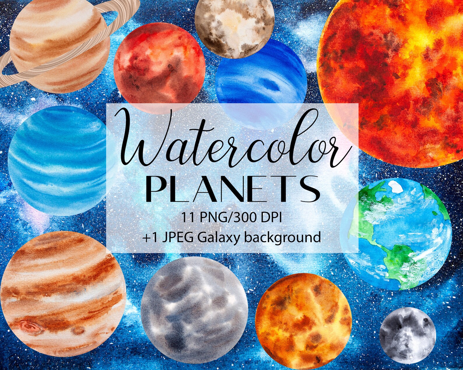 Planet Clipart, Solar System, Space Clipart, Galaxy, Background, School ...