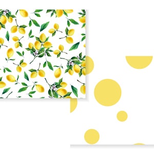 Lemon Digital Paper Pack Seamless Pattern Kitchen Decor Lemon ...