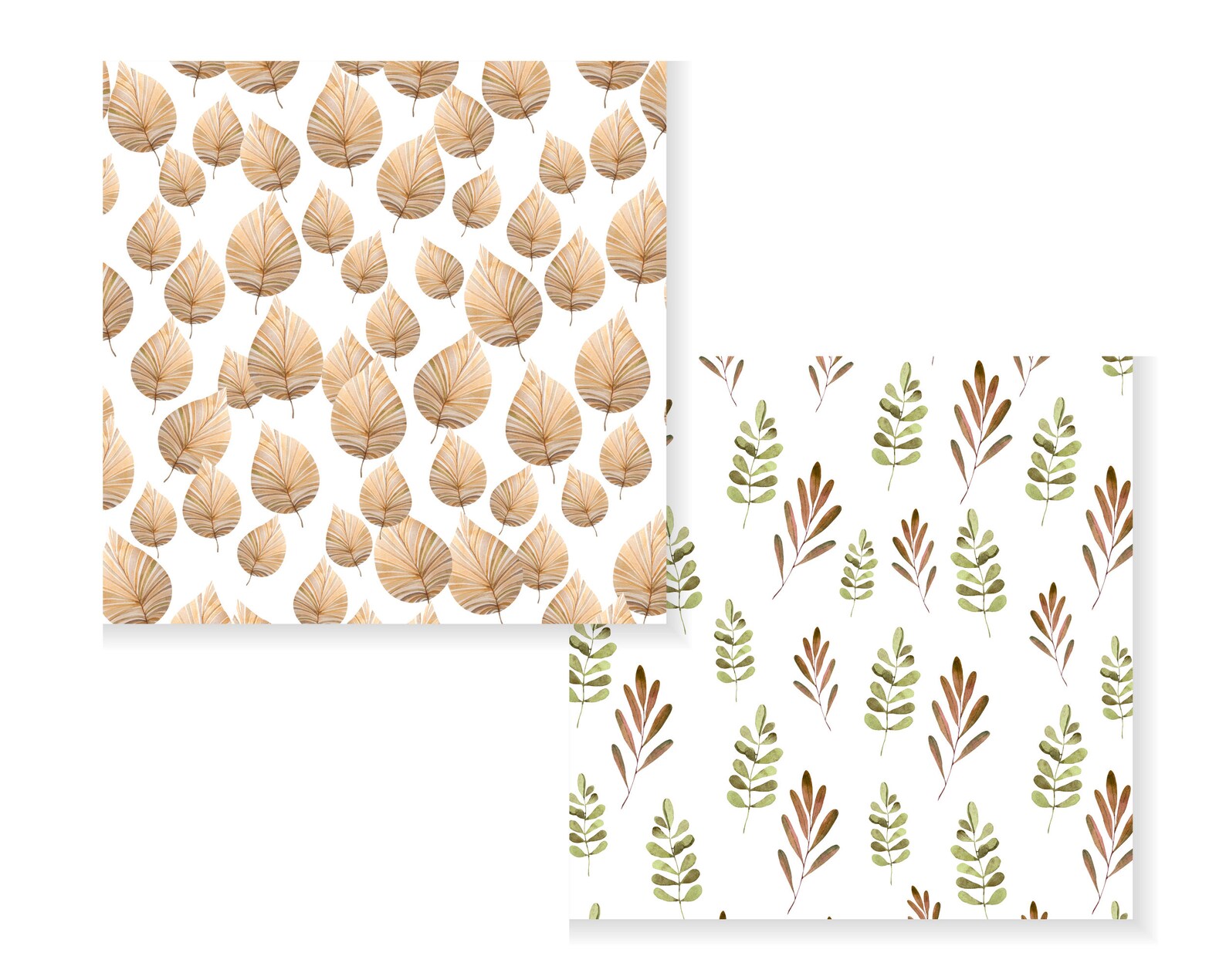 Boho Flower Digital Paper Pack Boho Flowers Seamless - Etsy