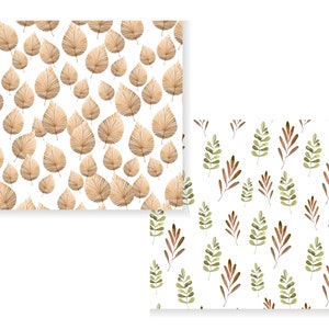 Boho Flower Digital Paper Pack Boho Flowers Seamless - Etsy