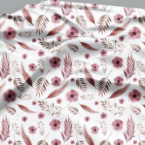 Boho Flower Digital Paper Pack Boho Flowers Seamless - Etsy