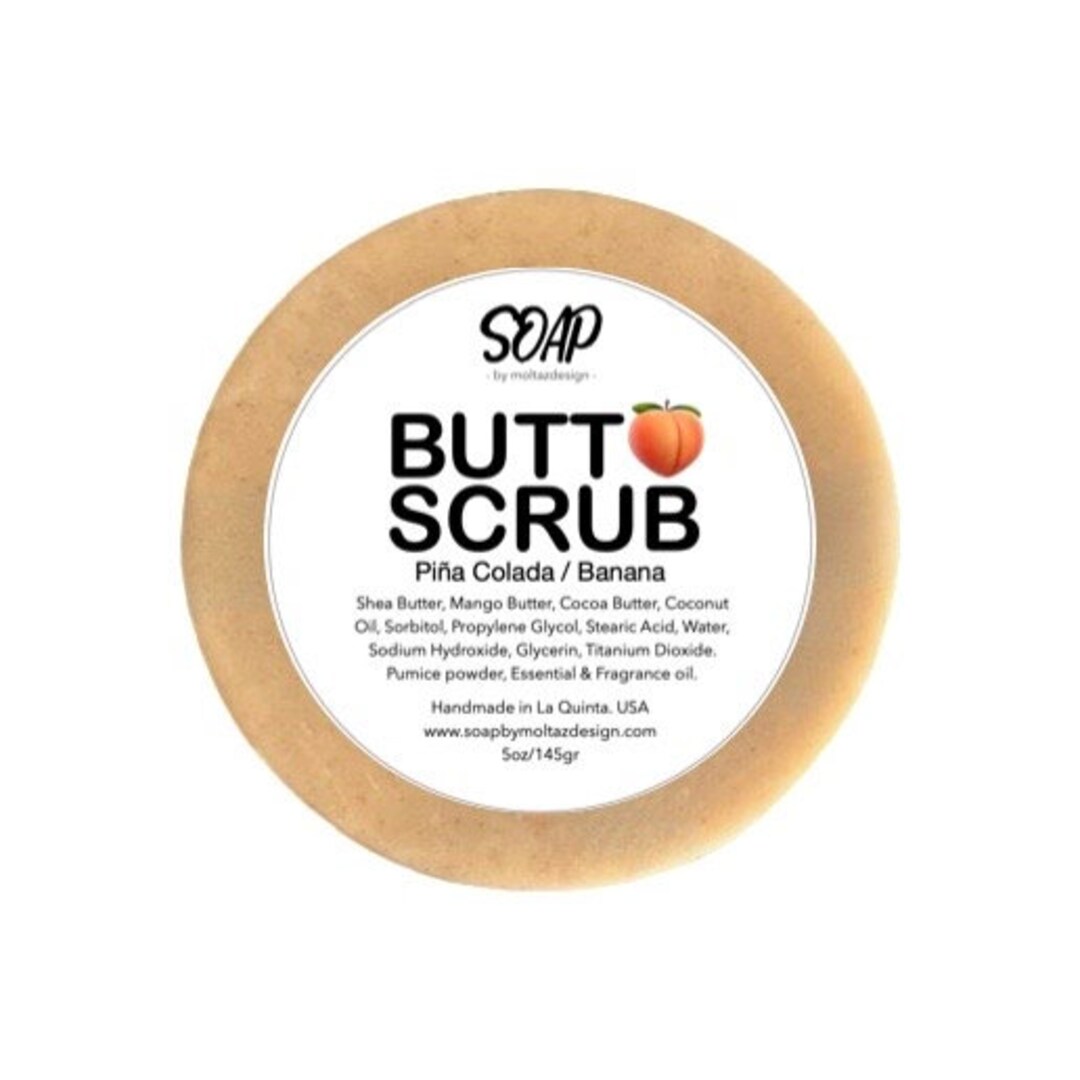 Butt Scrub With Exfoliating Pumice Powder. Pina Colada Banana. 5oz. for ...