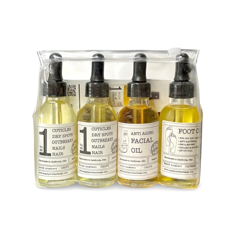 Set With 4 of Our Popular Skin Oils. for Dry Spots and Itchy Skin ...