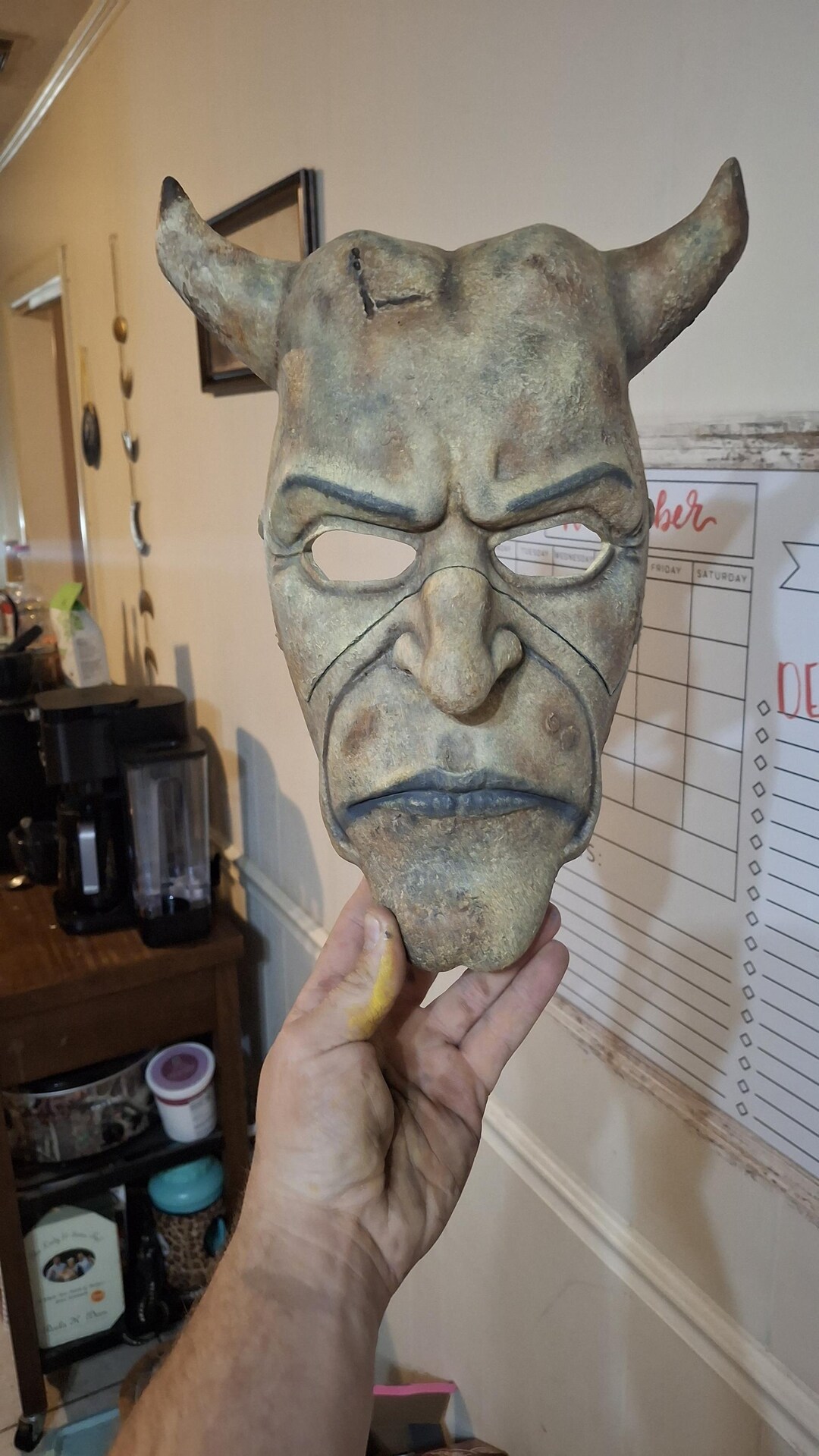 The Black Phone Grabber Frown Mask - Etsy UK