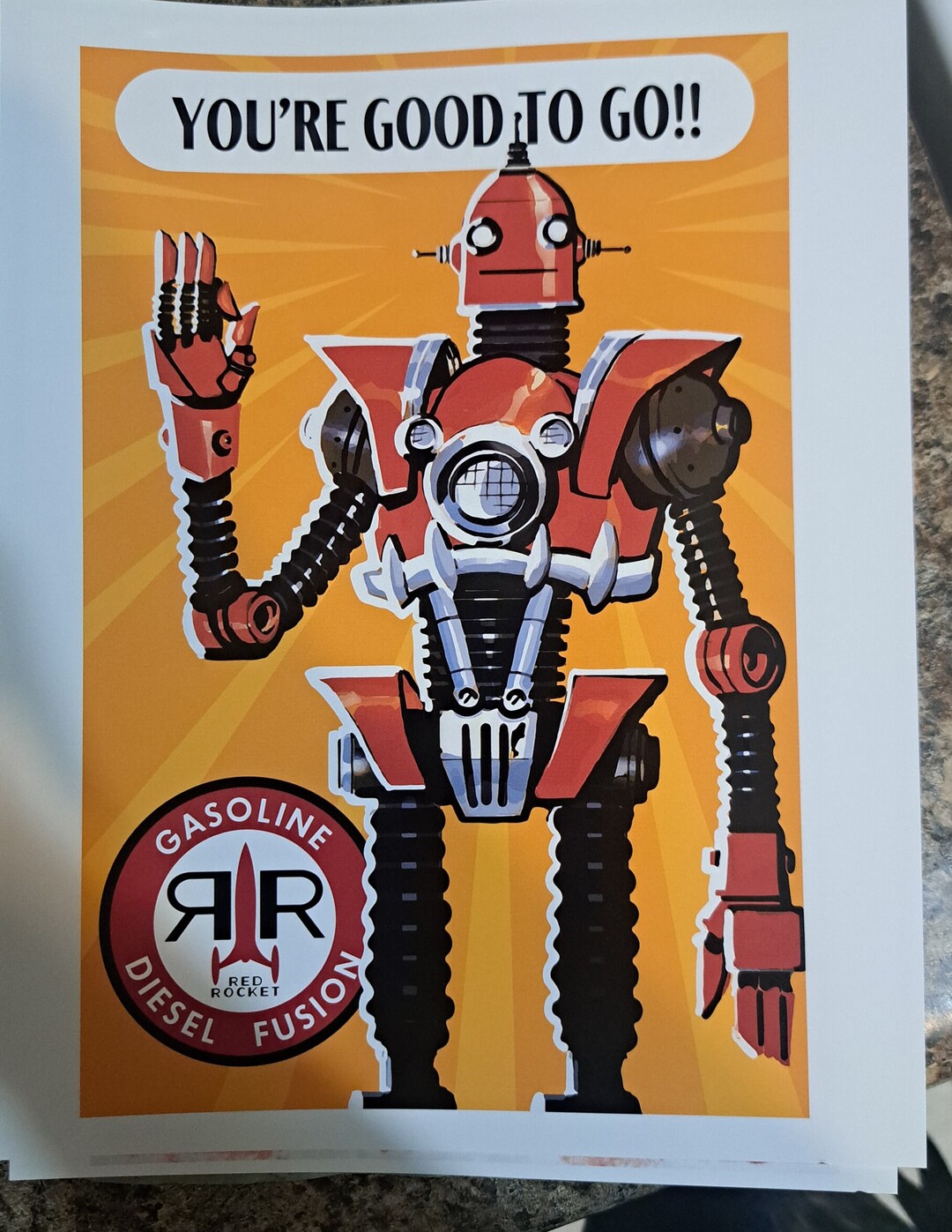 Fallout Red Rocket Inspired 8x10 - Etsy