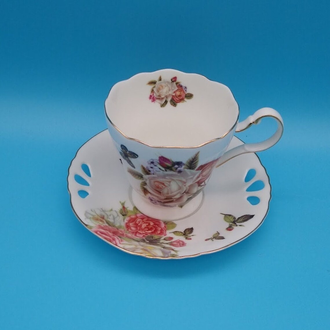 Meritage China Tea Cup and Saucer - Etsy
