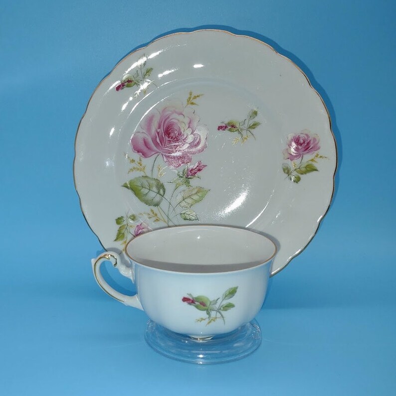 Crown Heiden, Bavaria Germany, 2 Tea Cups and 3 Salad Plates - Etsy
