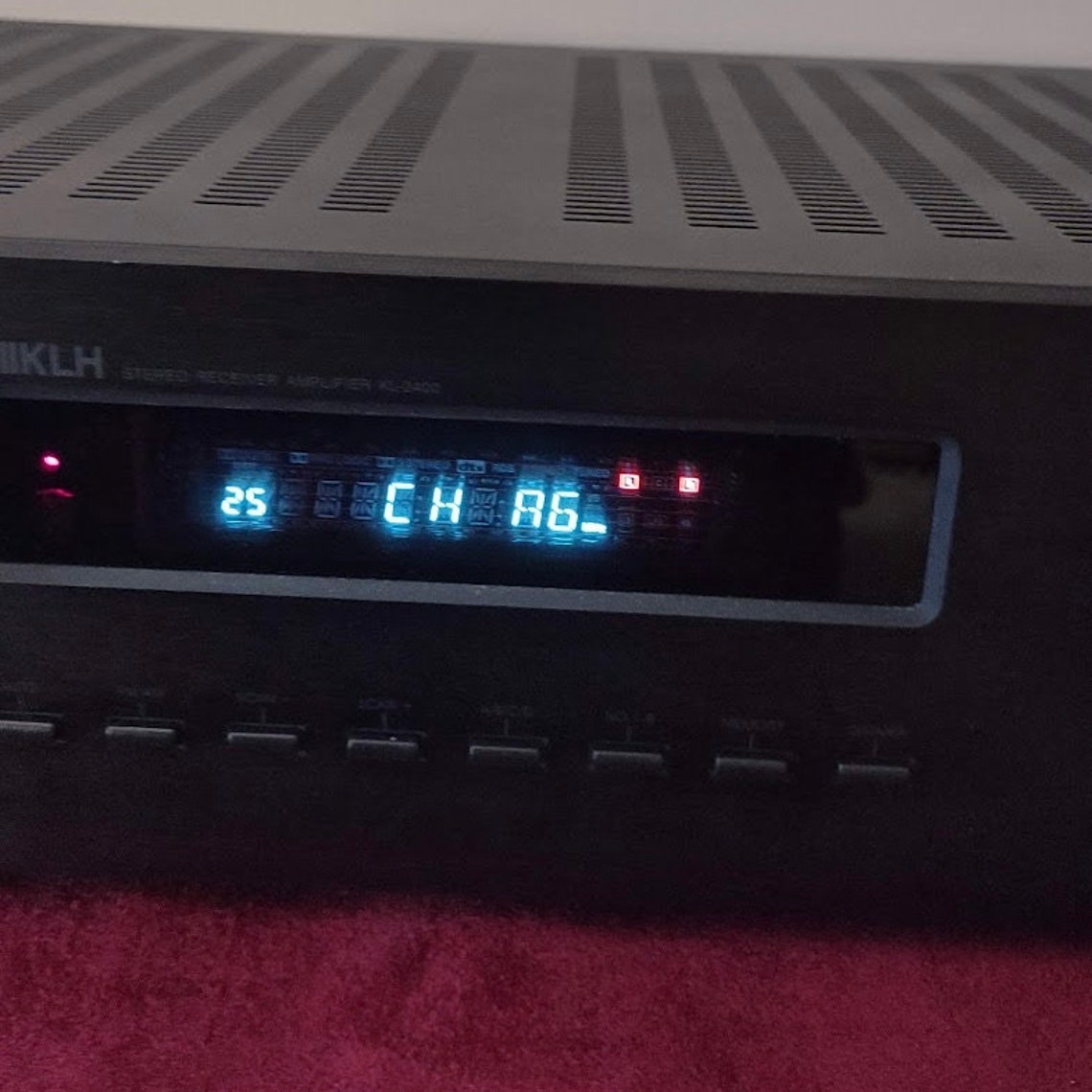 KLH KL-2400 Stereo Receiver Amplifier, Tested and Working as Intended ...