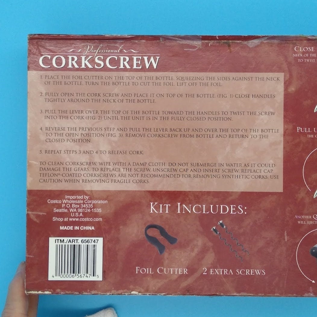 Professional Corkscrew Kit - Etsy