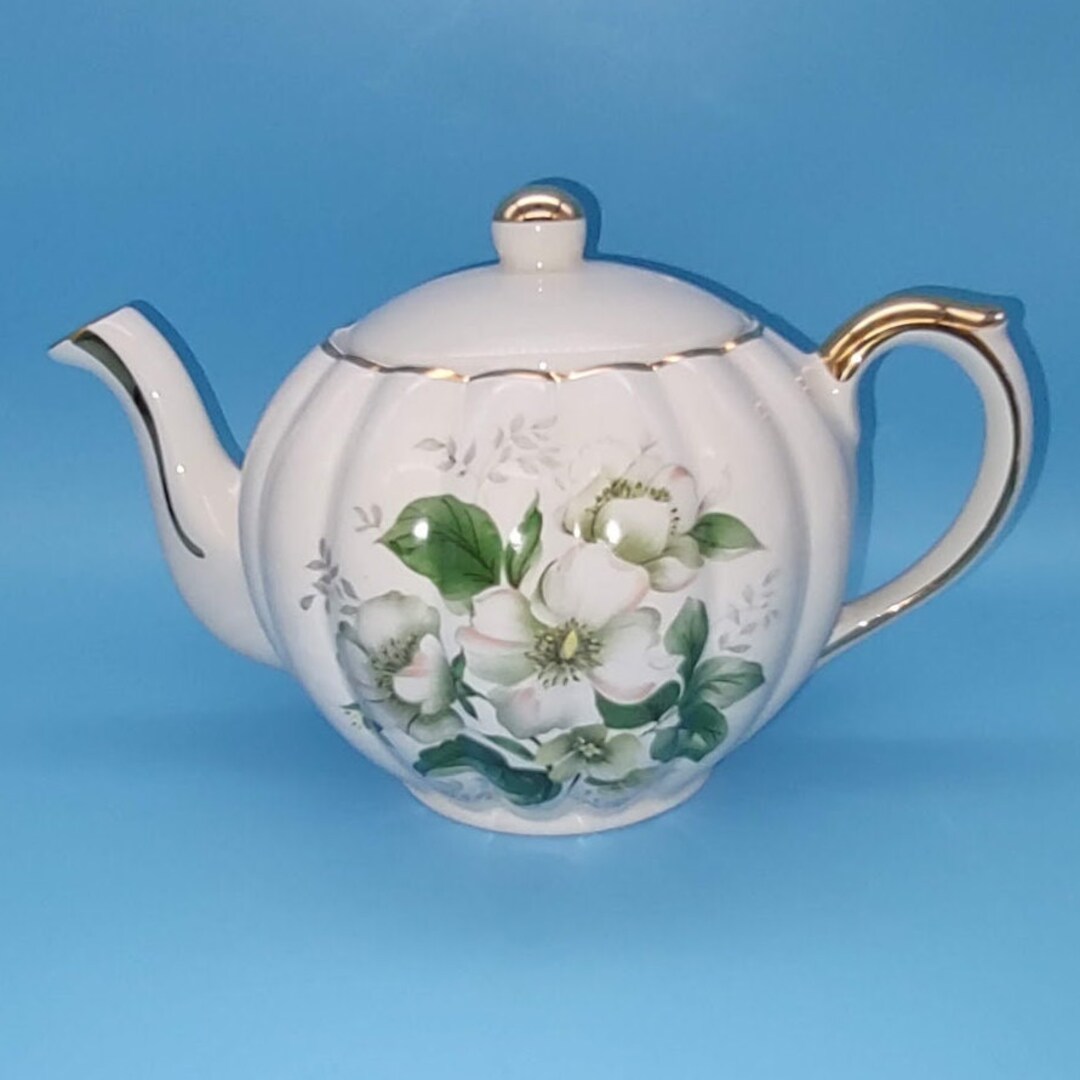 GIBSON Teapot W/lid, Staffordshire England - Etsy