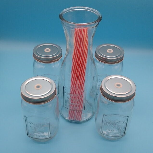 Leregalo 5 Piece Mason Jar Juice Set - Etsy