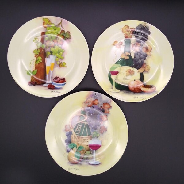 Decorative Wine Plates - Etsy