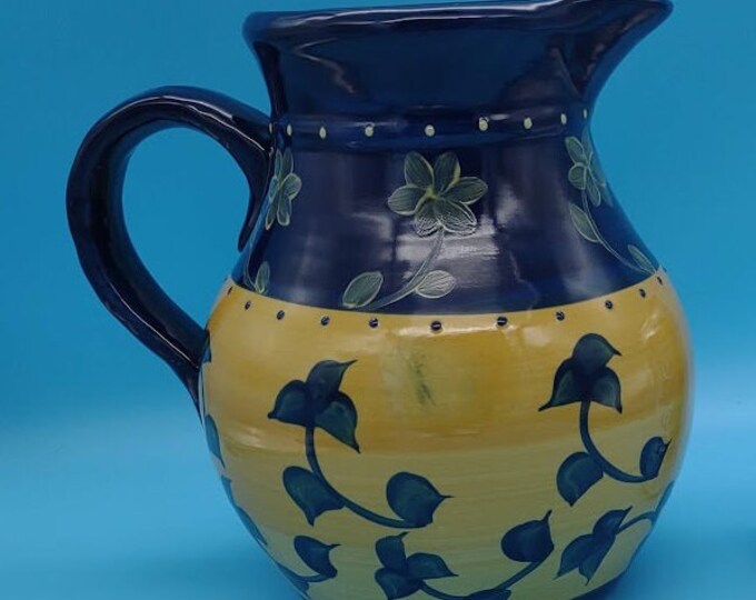 Vintage Paradise by Ravison Earthenware Pitcher - Etsy