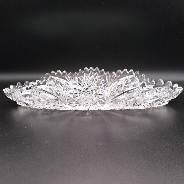 Crystal Relish Dish - Etsy