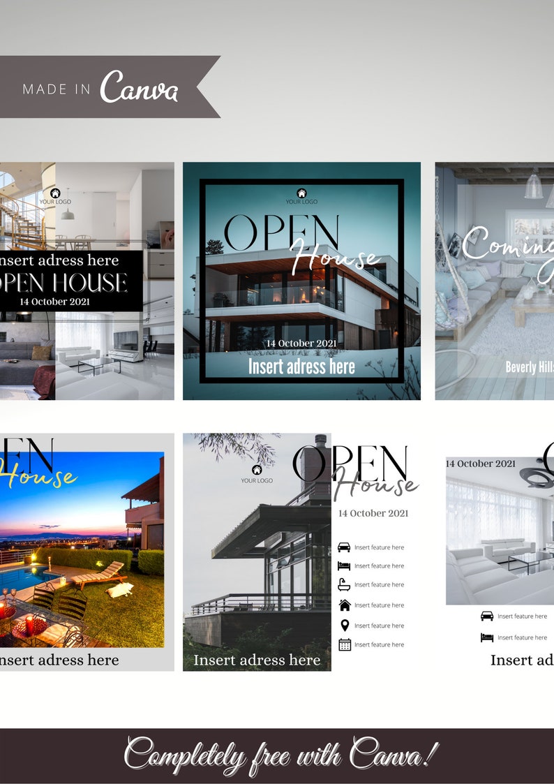 Real Estate Agent Social Media Post Templates, Realtor Branding ...