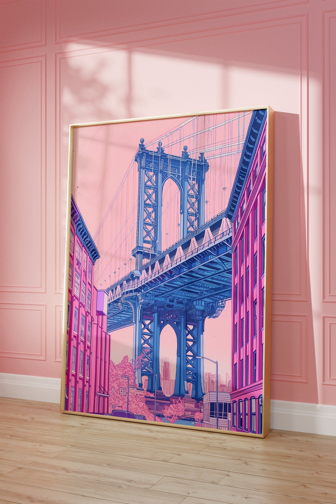 Brooklyn Bridge Print, Dumbo Print, New York Wall Art, Manhattan Print ...