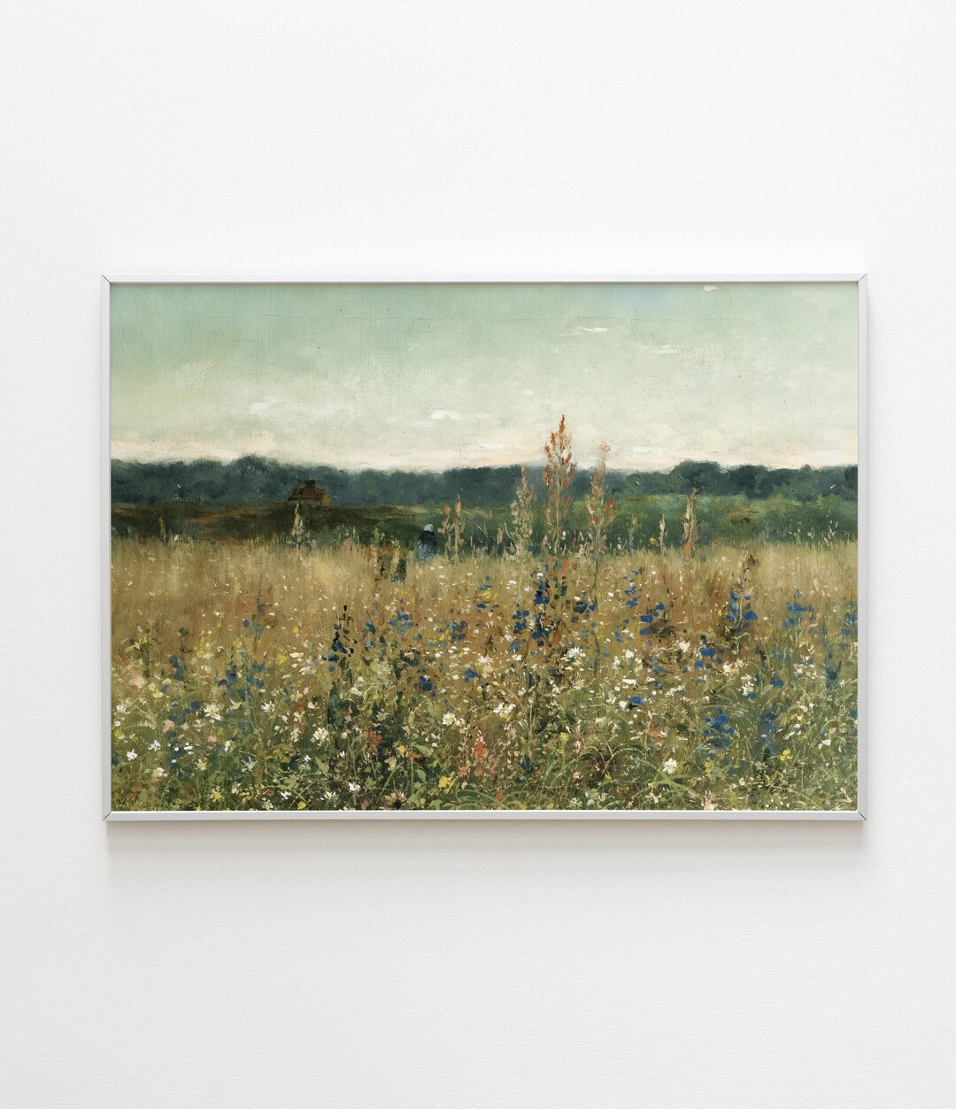 Wildflower Field Print, Antoine Chintreuil Painting, Retro Art, Vintage ...