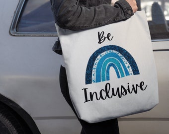 Inclusion Matters Canvas Tote Bag Mental Health Awareness - Etsy