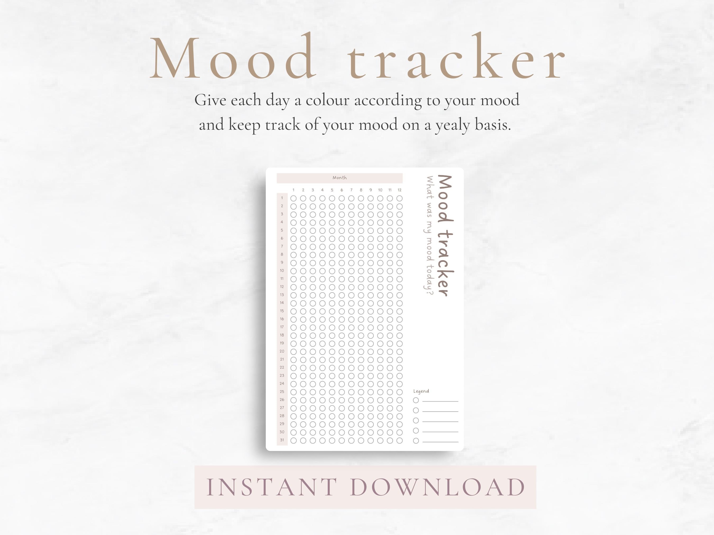 Printable Mood Tracker - Printable Free Templates