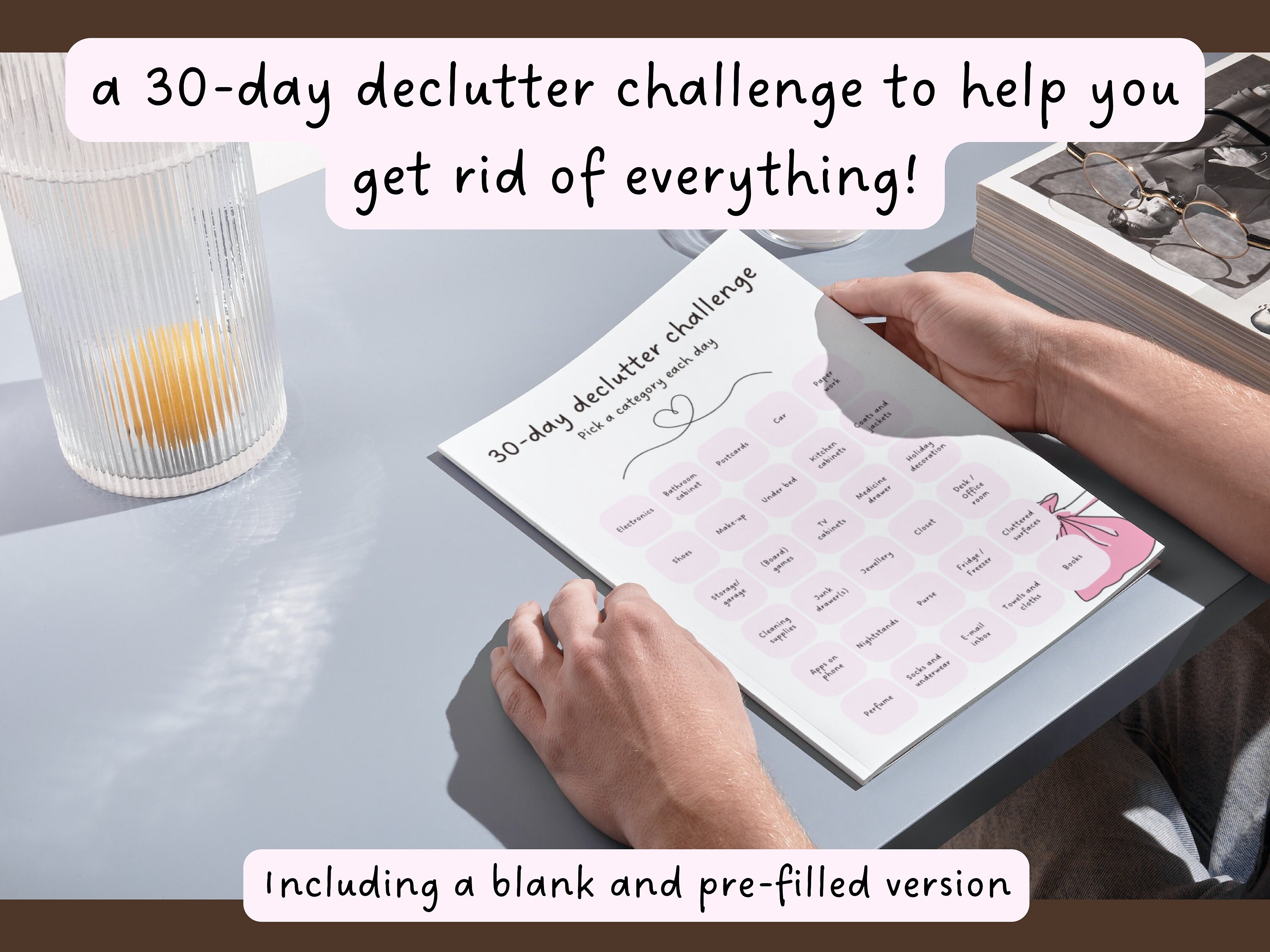 Cleaning and Declutter Bundle Template Organize Planner Clean and ...