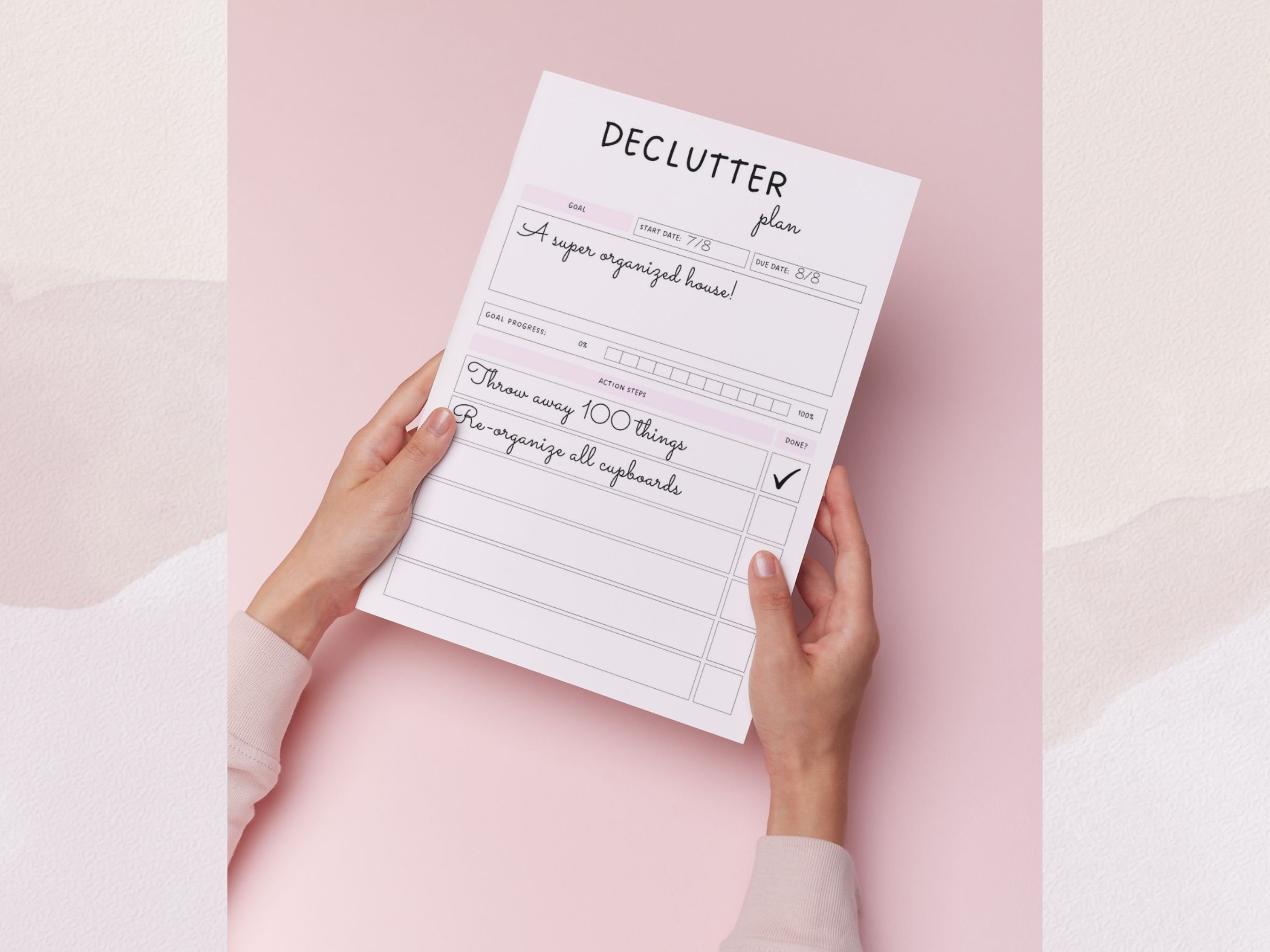 Printable Declutter Bundle for an Organized House Declutter Plan, 30 ...