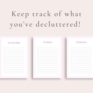 Printable Declutter Bundle for an Organized House Declutter Plan, 30 ...