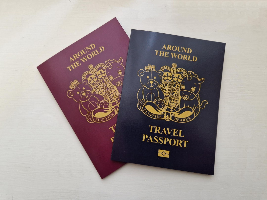 Personalised Toy Passport: Custom Photo & Birth Details - Etsy