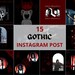 Gothic Aesthetic Instagram Post, Witch Instagram Template, Black Theme ...