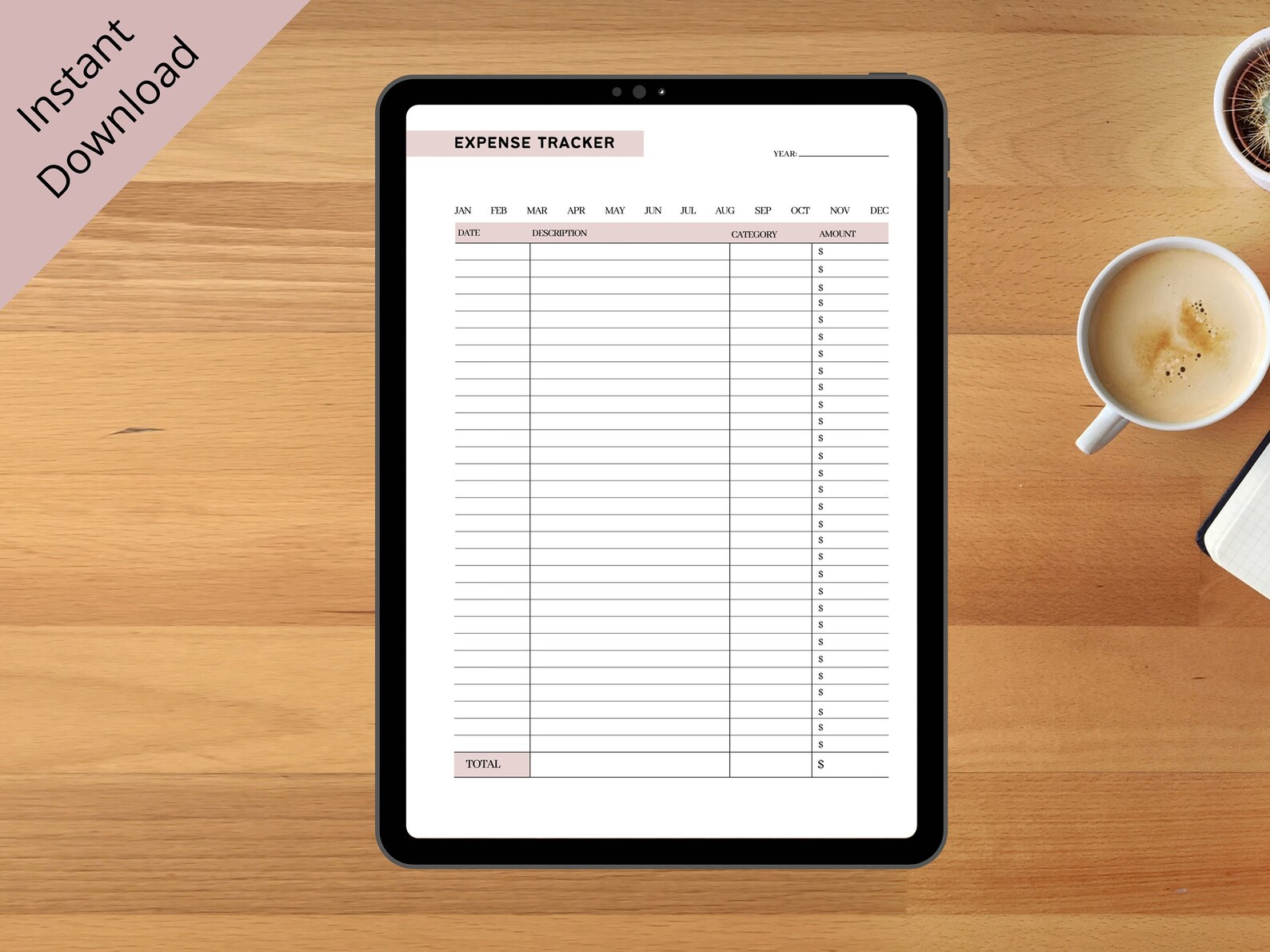 Expense Tracker, Finance Tracker Printable, Printable PDF, US Letter ...