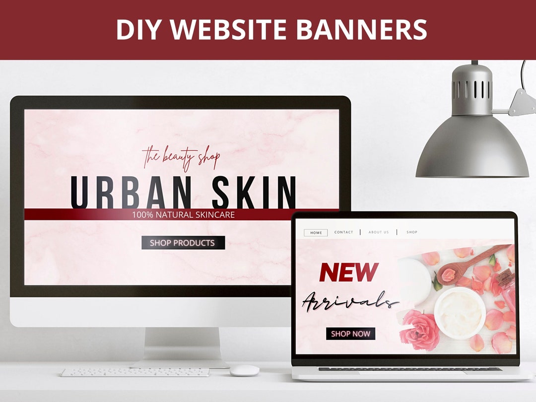 Shopify Theme Template, Skincare Website Banner, Premade Beauty ...