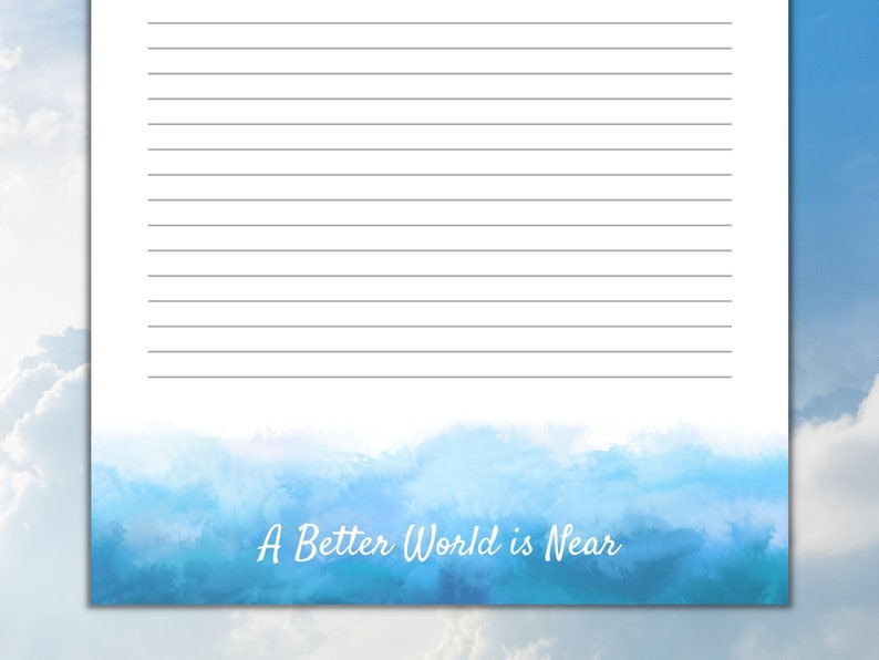 JW Letter Writing Paper, World Theme Digital Download - Etsy