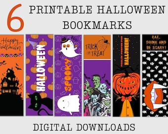 Cute Fall Bookmarks Halloween Bookmarks Ghost Bookmarks - Etsy