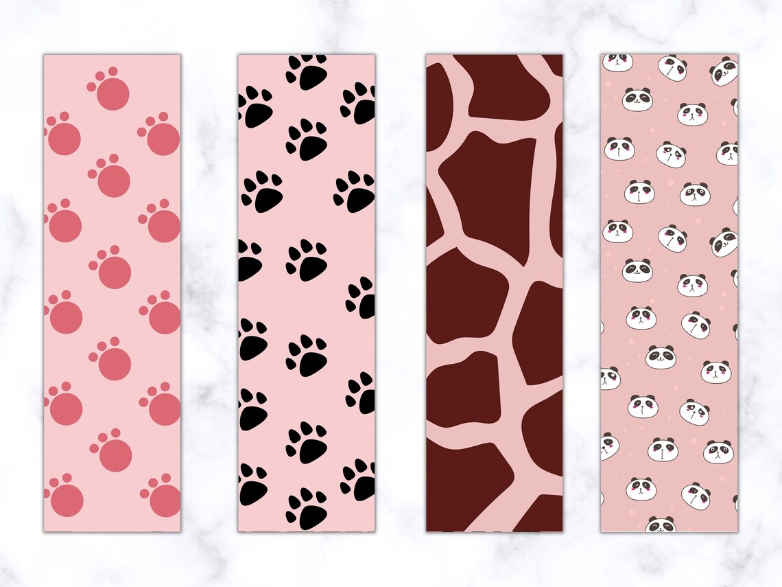 Printable Animals Bookmarks Template, Kids Bookmarks, Gift for ...