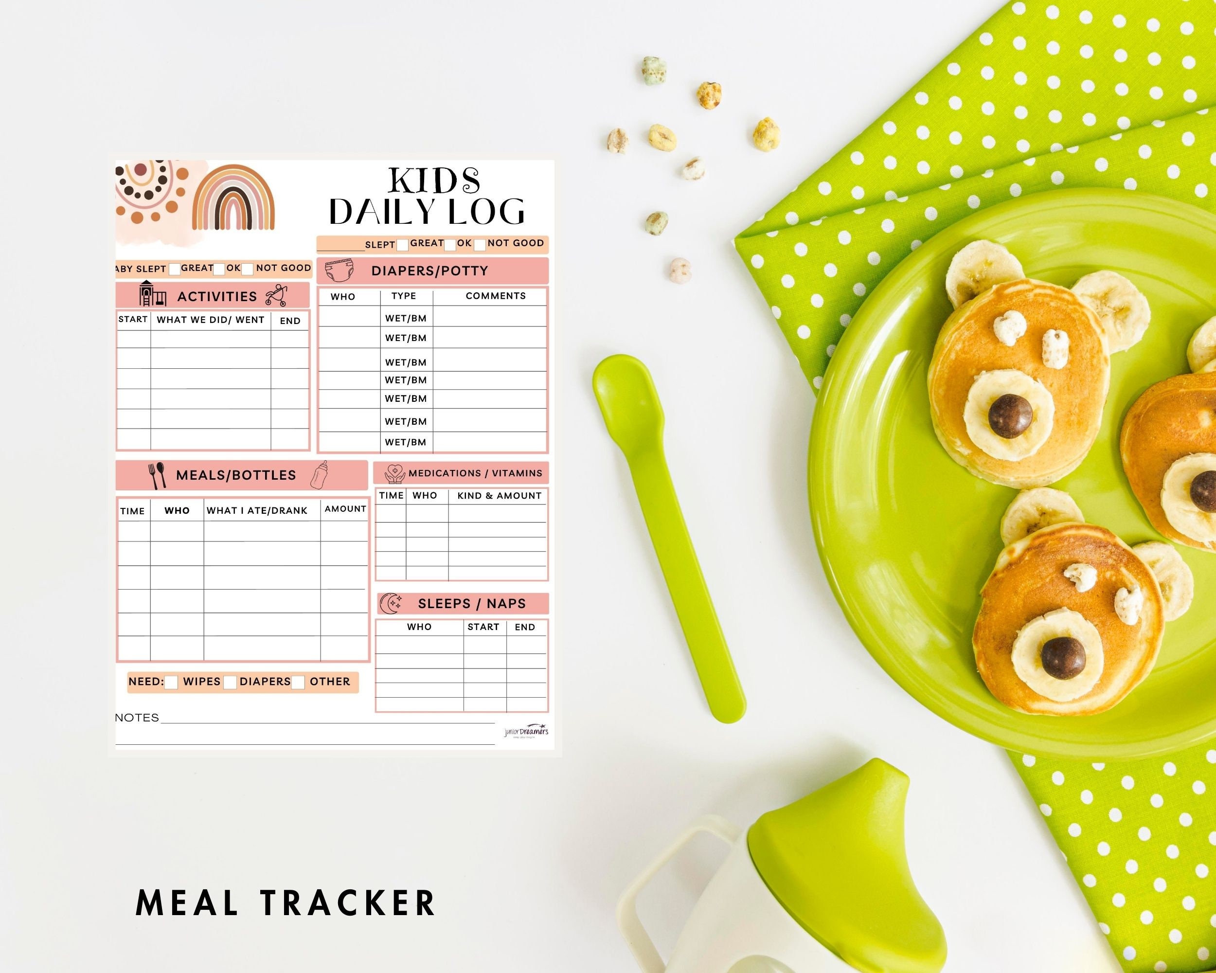 Baby Tracker, Baby Log, Baby Log for Two, Newborn Tracker, Baby Log ...