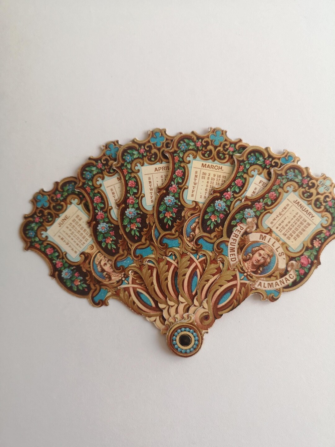 Antique Victorian Calendar From the Year 1873 - Etsy