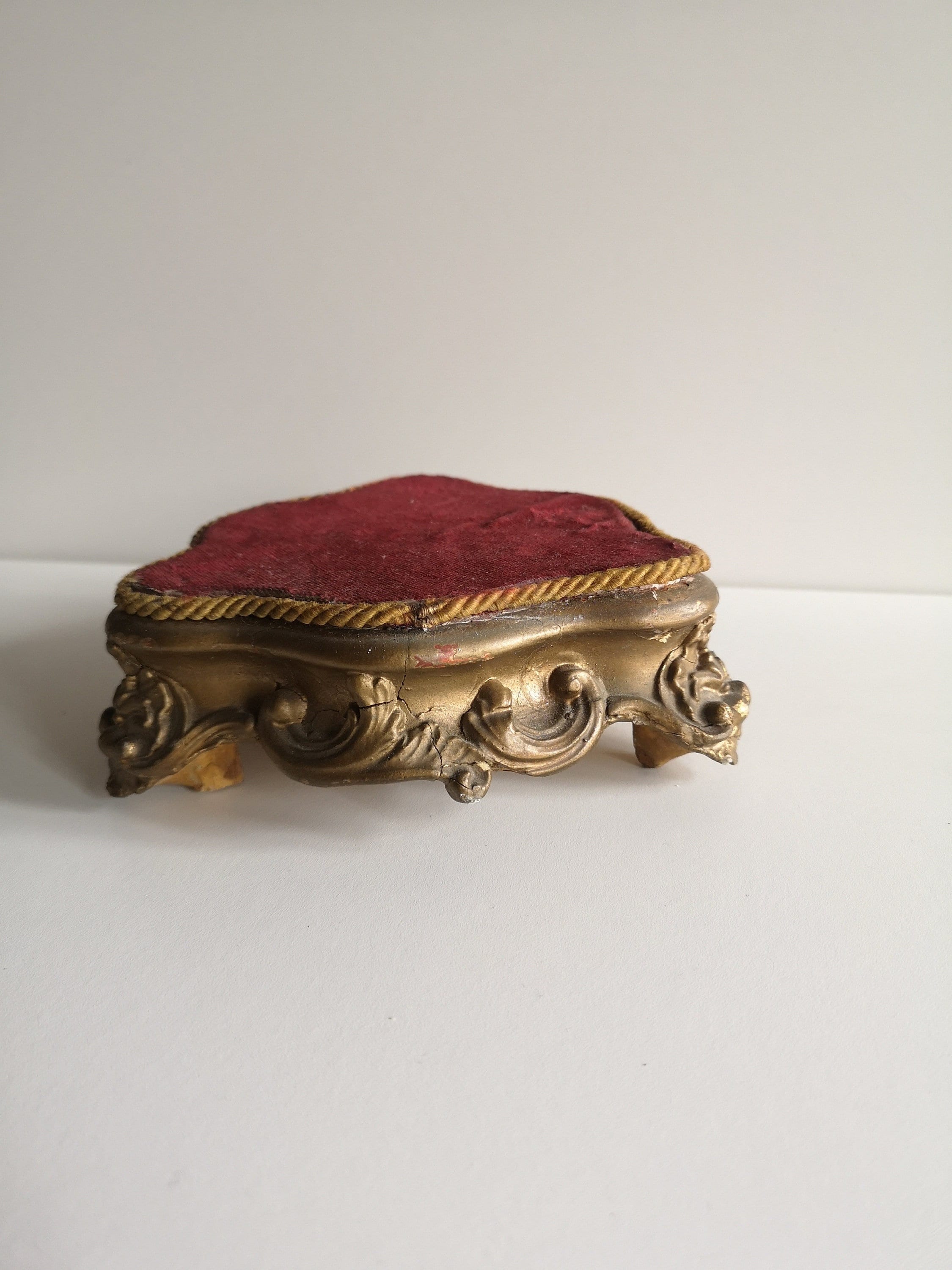 Antique Clock Display Stand Base Gold Painted Wood Display Stand - Etsy