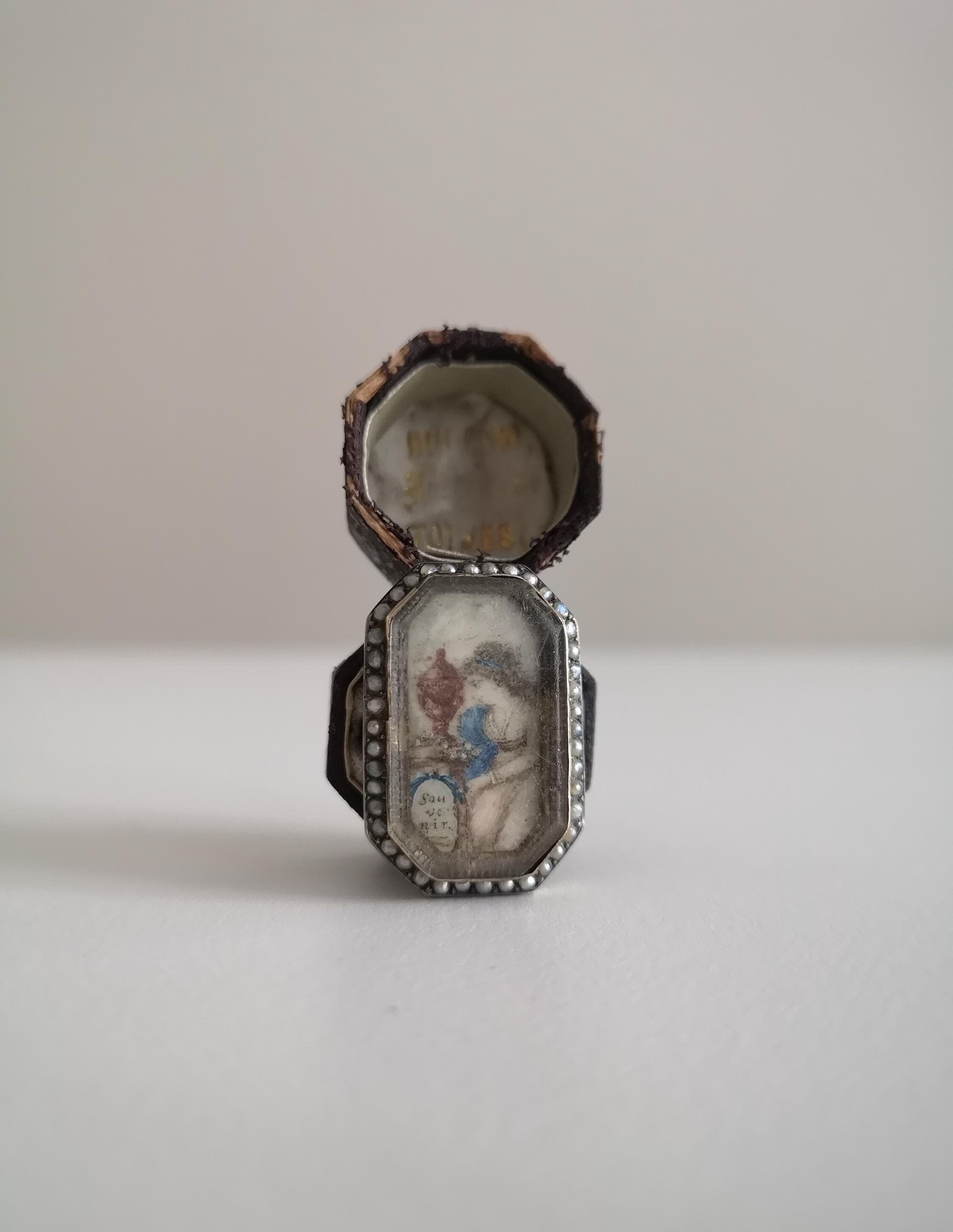 Antique Georgian Portrait Ring - Etsy