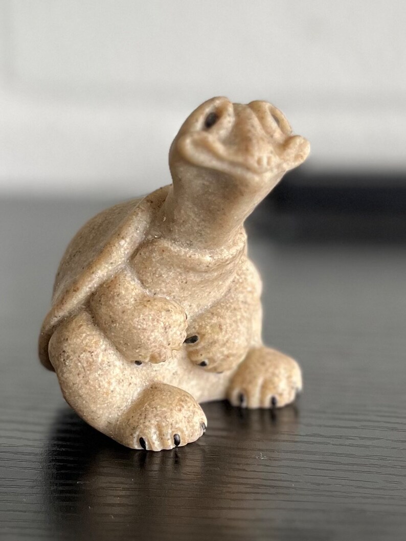 Quarry Critters Trapper the Turtle Figurine 2002 Second Nature - Etsy