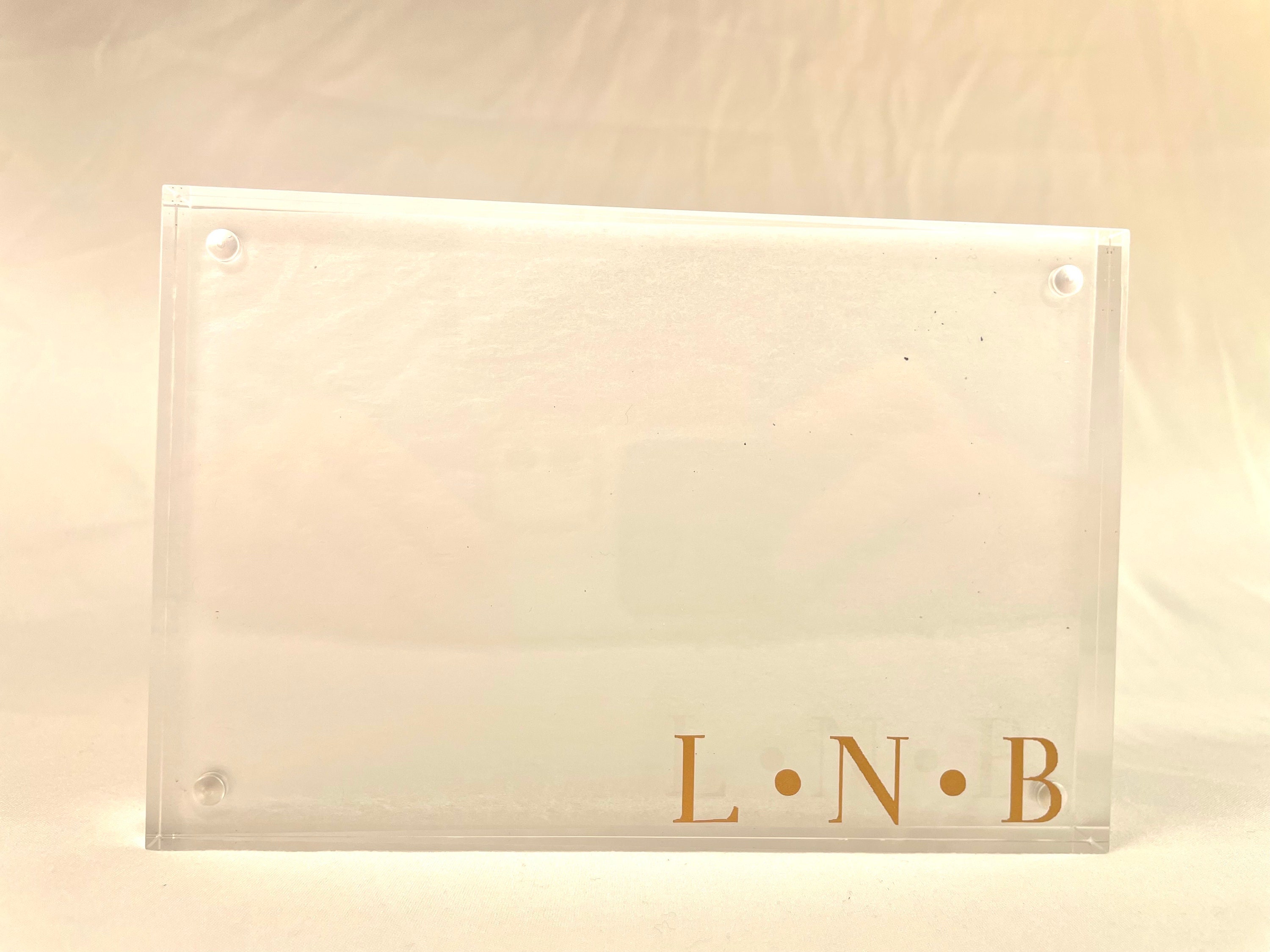 Personalized Acrylic Magnetic Desktop Picture Frame With Customizable ...