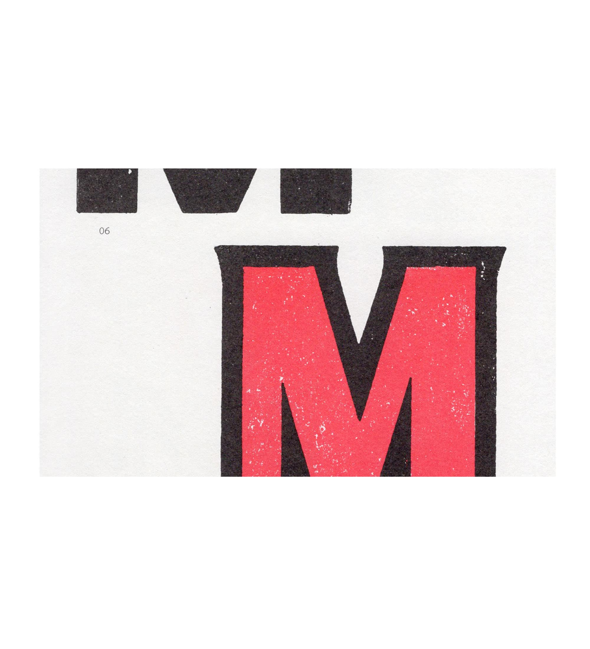 Letter M Type Specimen Offset Printing - Etsy