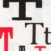 Letter T Type Specimen Offset Printing - Etsy