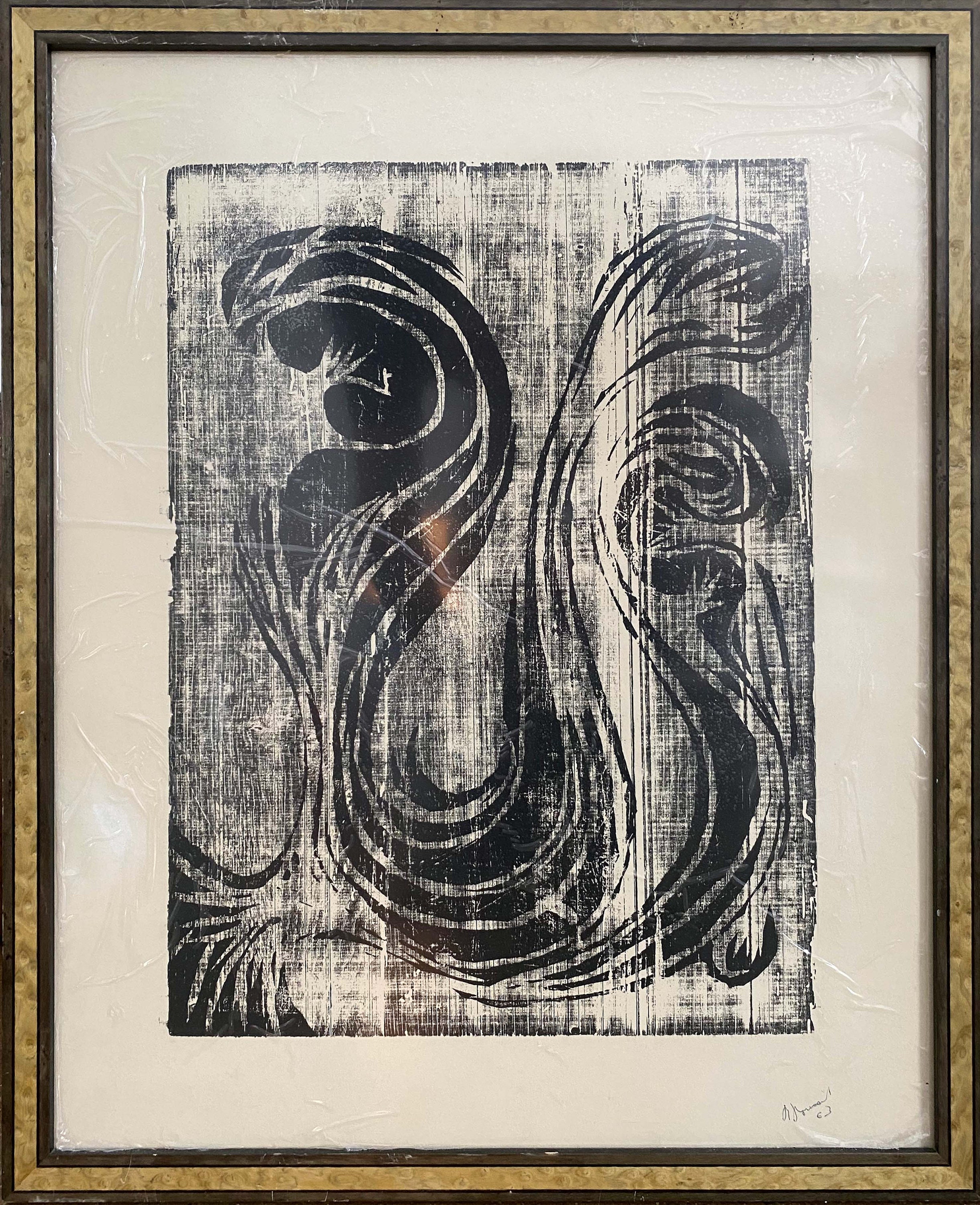 Untitled Lithography by Robert Roussil - Etsy