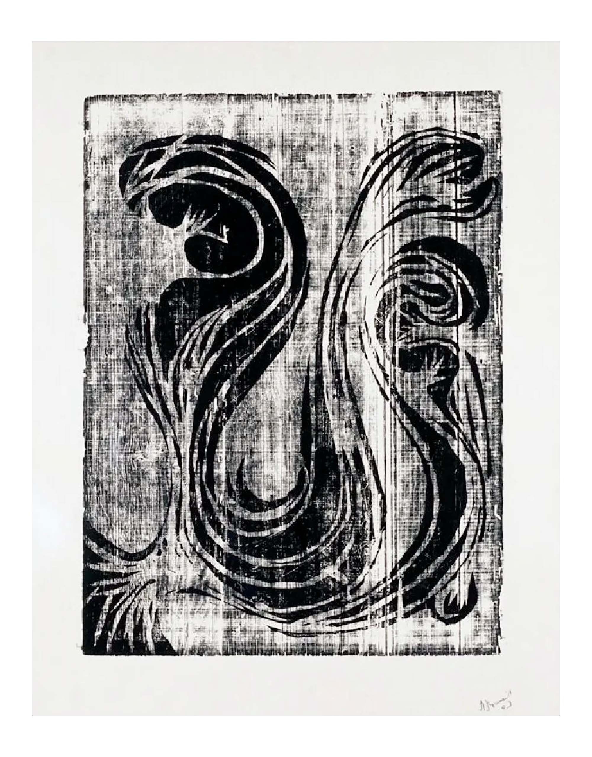 Untitled Lithography by Robert Roussil - Etsy