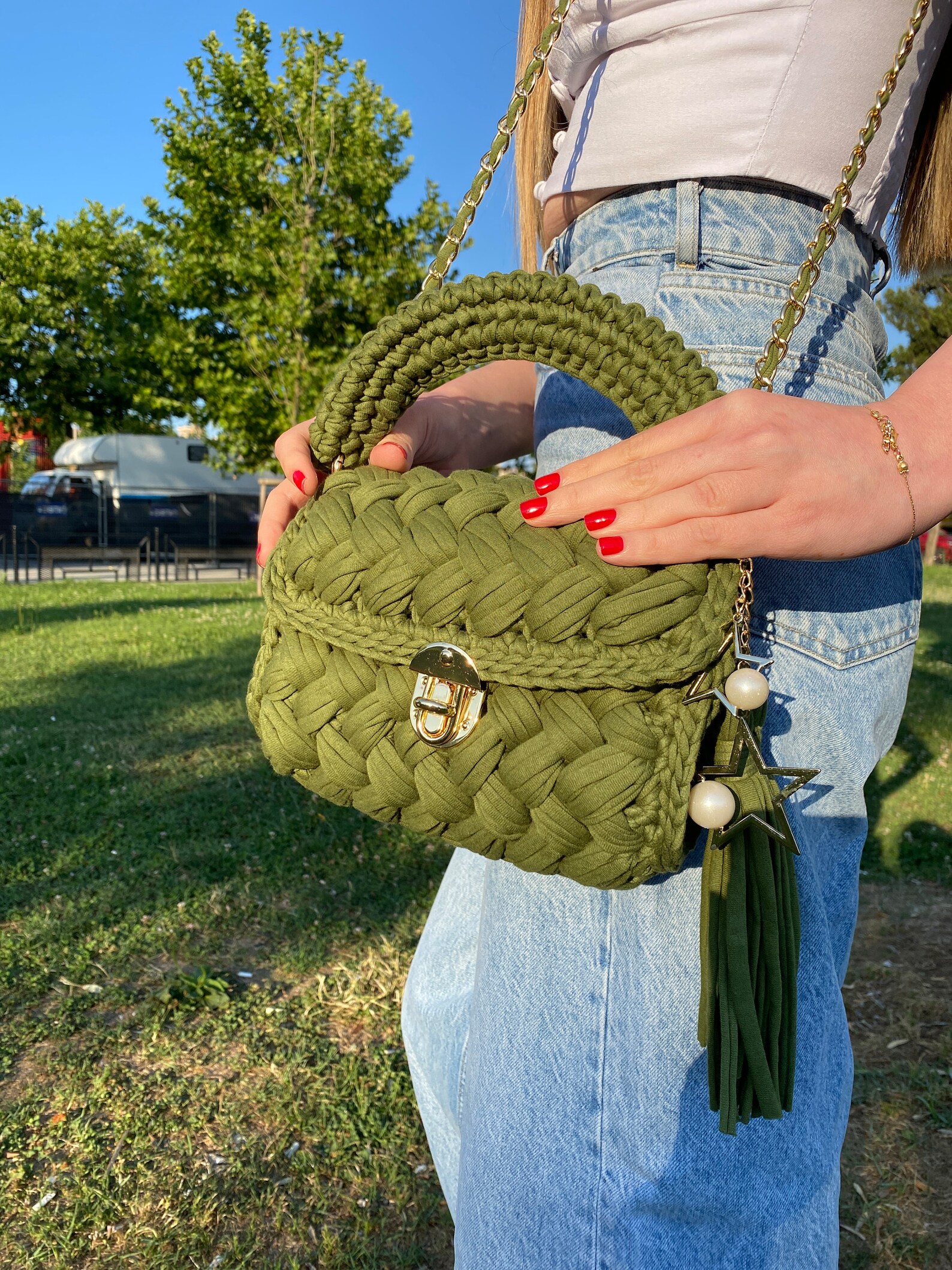 Capri Bag Luxury Bag Crochet Design Bag Woman Purse Hand - Etsy