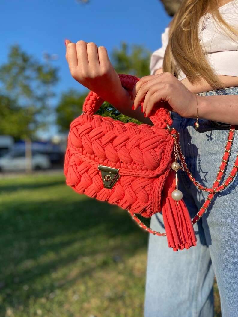 Capri Bag Luxury Bag Crochet Design Bag Woman Purse Hand - Etsy