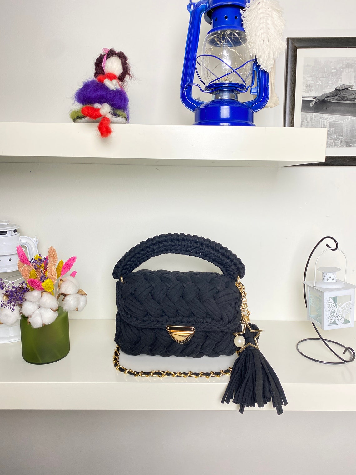 Capri Bag Luxury Bag Crochet Design Bag Woman Purse Hand | Etsy