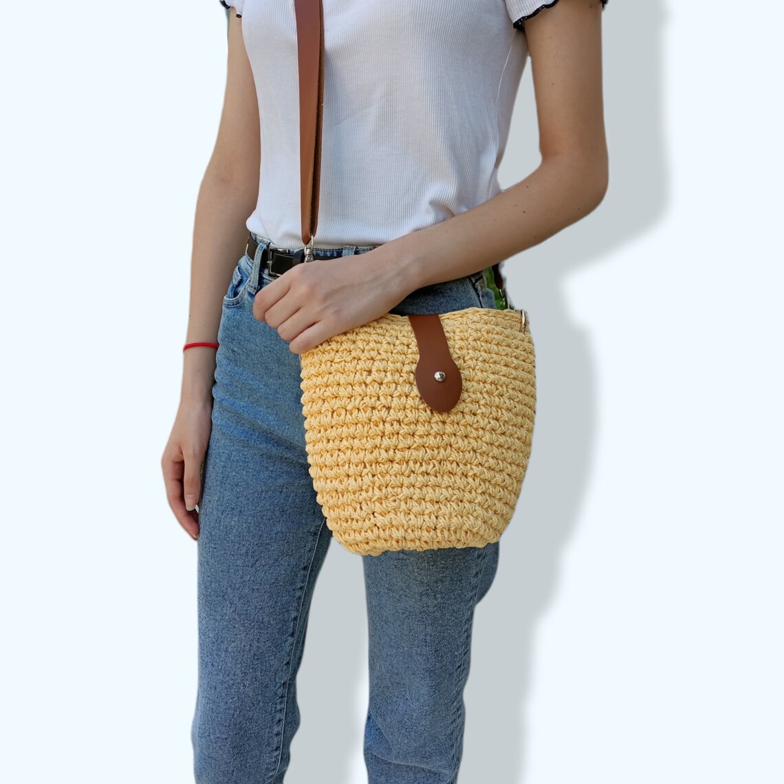 Raffia Bag Summer Beach Bag Eco-friendly Bag Crossbody - Etsy