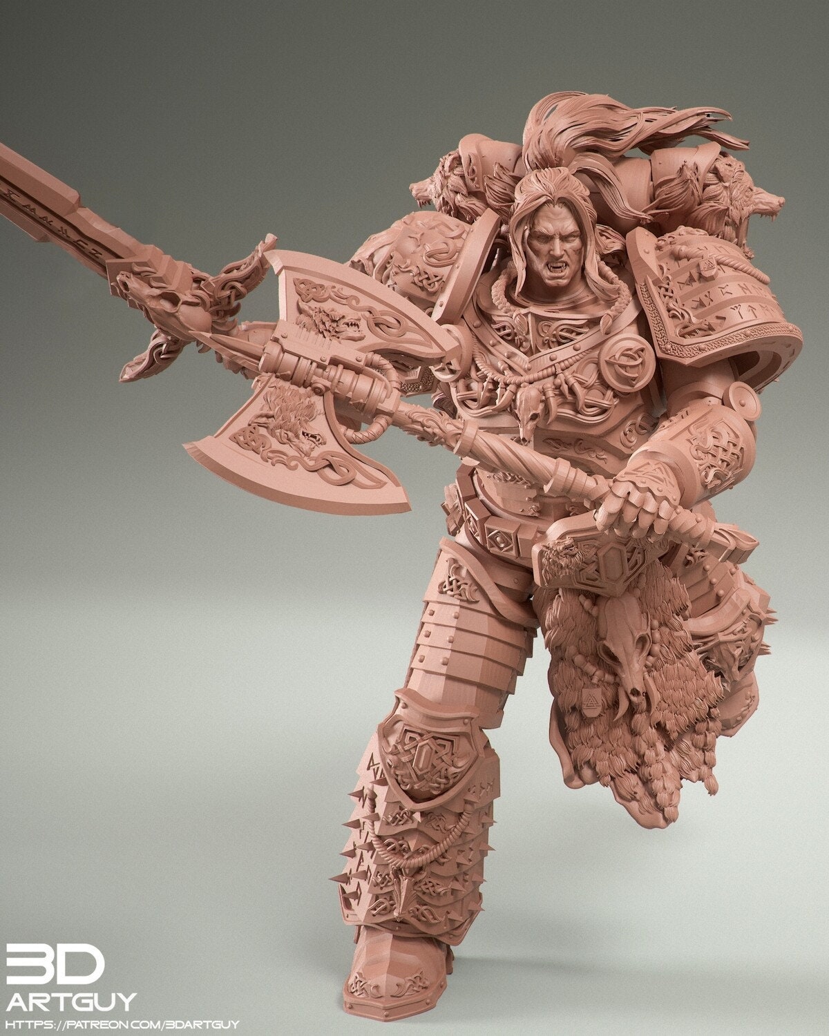 Viking Knight Miniature 3dartguy: Use for Sci-fi Gaming Space - Etsy